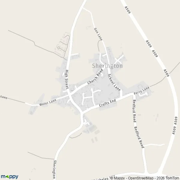 Map Sherington: map of Sherington, Milton Keynes MK16 9 and practical ...