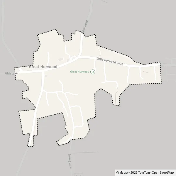 Map Great Horwood: map of Great Horwood, Buckinghamshire MK17 0 and ...