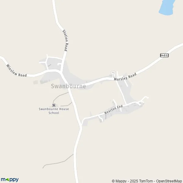 Map Swanbourne: map of Swanbourne, Buckinghamshire MK17 0 and practical ...