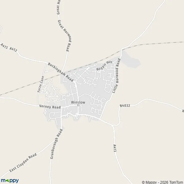 Map Winslow: map of Winslow, Buckinghamshire MK18 3 and practical ...
