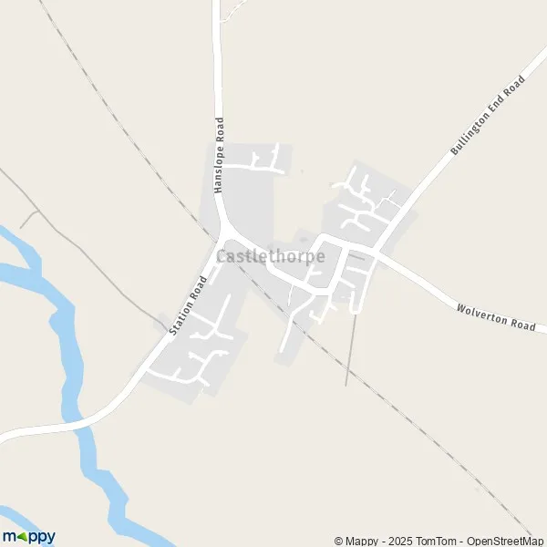 Map Castlethorpe: map of Castlethorpe, Milton Keynes MK19 7 and ...