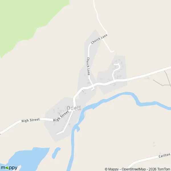 Map Odell: map of Odell, Bedford Borough MK43 7 and practical information