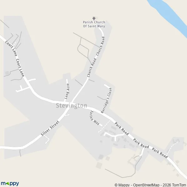 Map Stevington: map of Stevington, Bedford Borough MK43 7 and practical ...