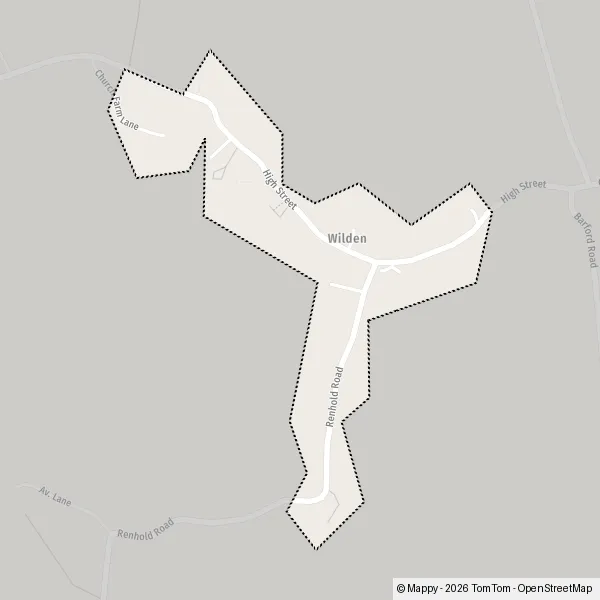 Map Wilden: map of Wilden, Bedford Borough MK44 2 and practical information
