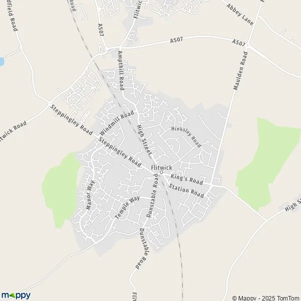 Map Flitwick: map of Flitwick, Central Bedfordshire MK45 1 and ...