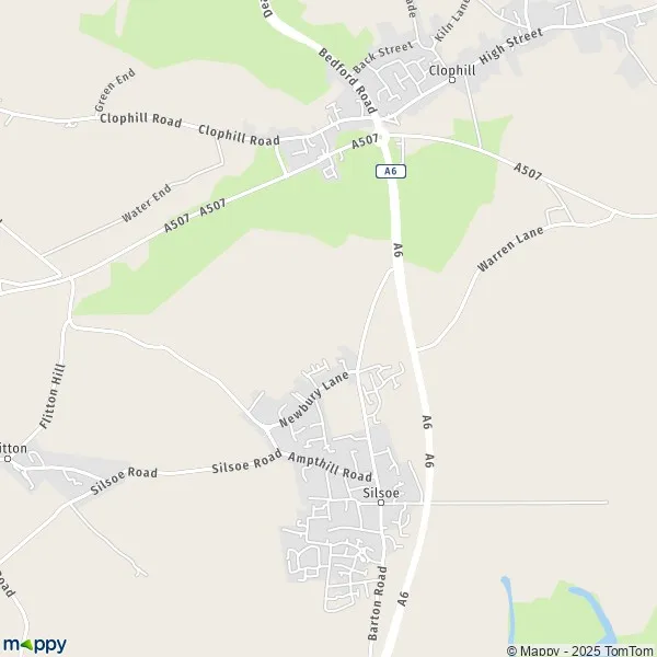 Map Silsoe: map of Silsoe, Central Bedfordshire MK45 4 and practical ...