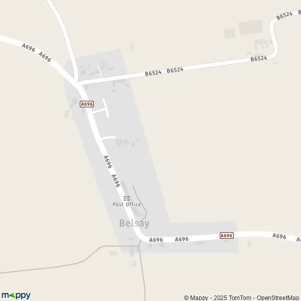 Map Belsay: map of Belsay, Northumberland NE20 0 and practical information