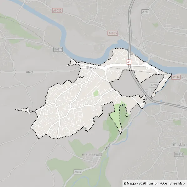 Map Blaydon Station: map of Blaydon Station (Railway Station ...