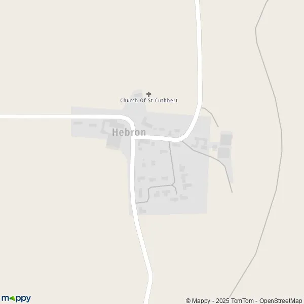 Map Hebron: map of Hebron, Northumberland NE61 3 and practical information