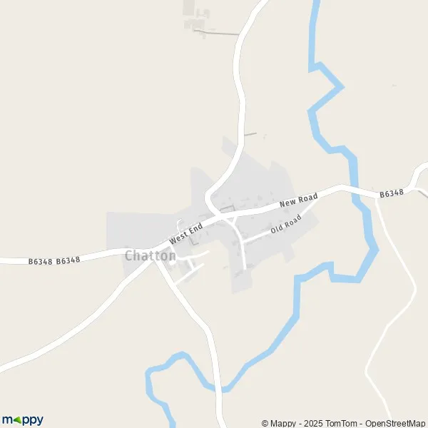 Map Chatton: map of Chatton, Northumberland NE66 5 and practical ...