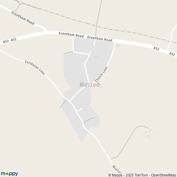 Map Muston: map of Muston, Melton NG13 0 and practical information