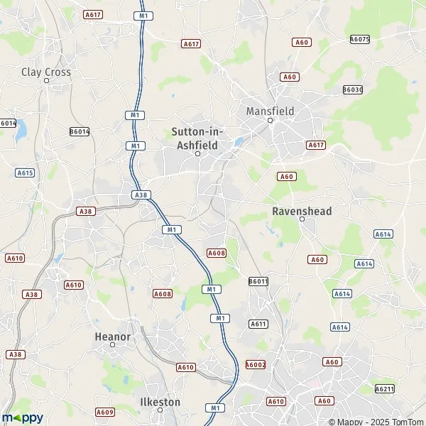Map Selston: map of Selston (NG16 6) and practical information