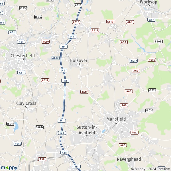 Map Shirebrook: map of Shirebrook (NG20 8) and practical information