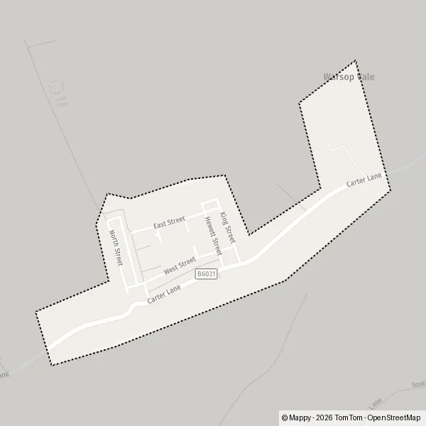 Map Warsop Vale: map of Warsop Vale, Mansfield NG20 8 and practical ...