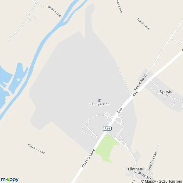 Map Flintham: map of Flintham, Rushcliffe NG23 5 and practical information