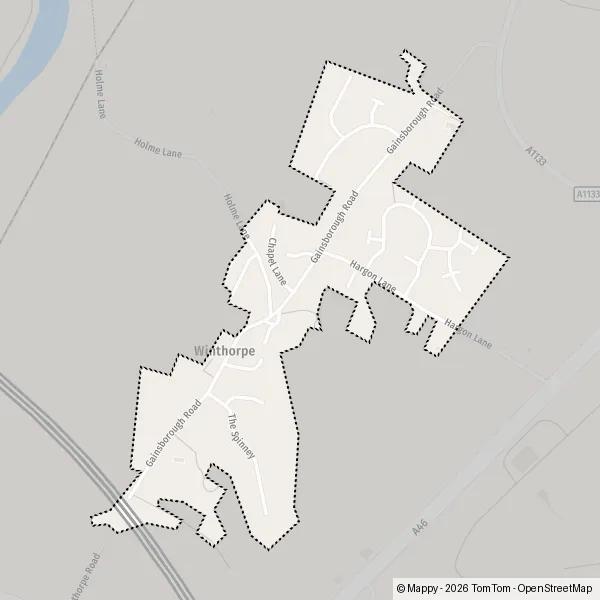 Map Winthorpe: map of Winthorpe, Newark and Sherwood NG24 2 and ...