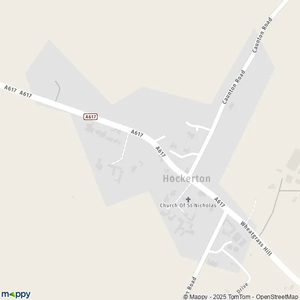 Map Hockerton: map of Hockerton, Newark and Sherwood NG25 0 and ...