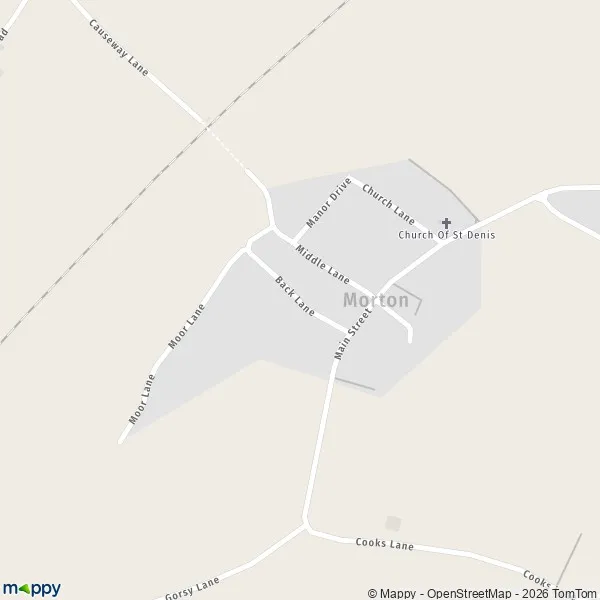 Map Morton: map of Morton, Newark and Sherwood NG25 0 and practical ...