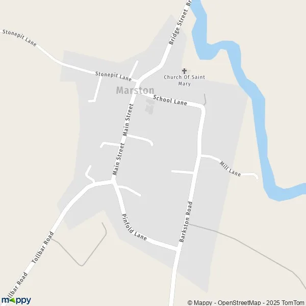 Map Marston: map of Marston, South Kesteven NG32 2 and practical ...