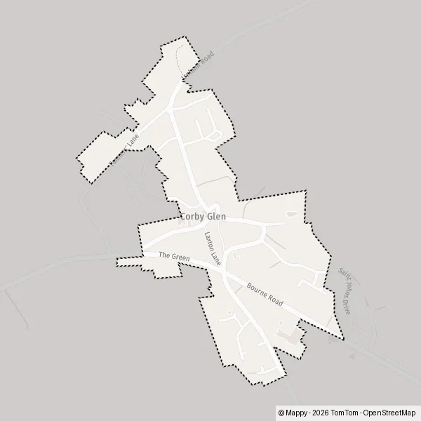 Map Corby Glen: map of Corby Glen, South Kesteven NG33 4 and practical ...