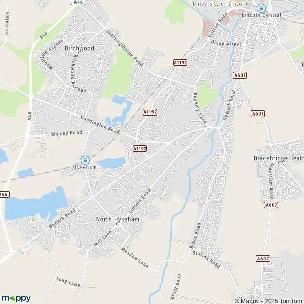 Map North Kesteven: map of North Kesteven (NG34 9) and practical ...