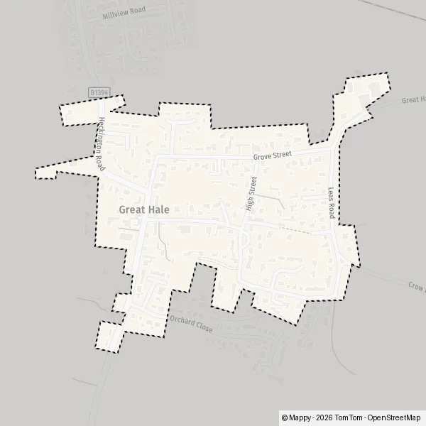 Map Great Hale: map of Great Hale, North Kesteven NG34 9 and practical ...