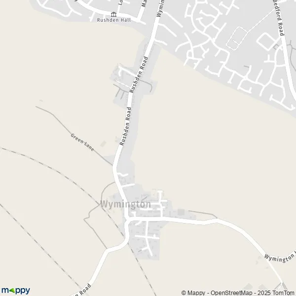 Map Wymington: map of Wymington, Bedford Borough NN10 9 and practical ...
