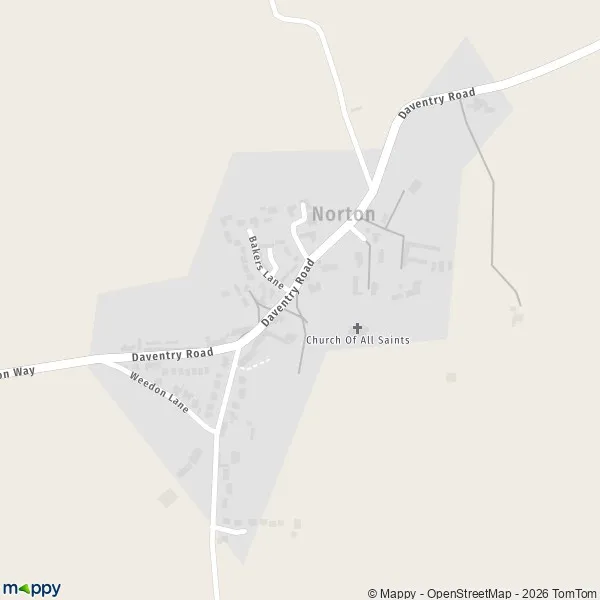 Map Norton: map of Norton, West Northamptonshire NN11 2 and practical ...