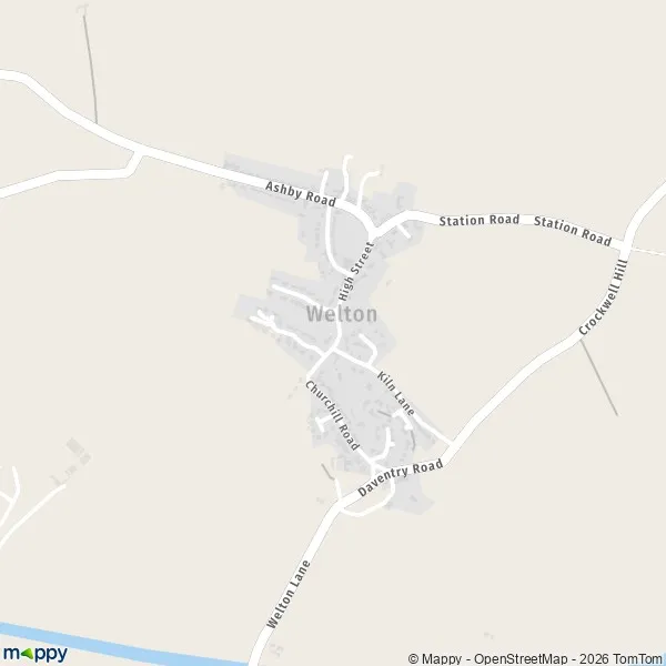 Map Welton: map of Welton, West Northamptonshire NN11 2 and practical ...