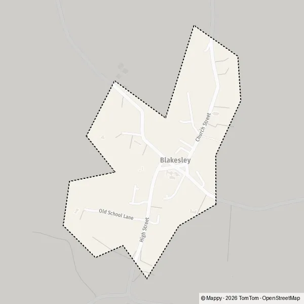 Map Blakesley: map of Blakesley, West Northamptonshire NN12 8 and ...