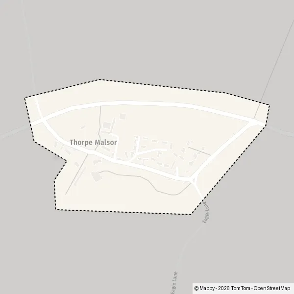 Map Thorpe Malsor: map of Thorpe Malsor, North Northamptonshire NN14 1 ...