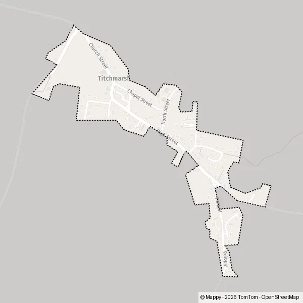 Map Titchmarsh: map of Titchmarsh, North Northamptonshire NN14 3 and ...