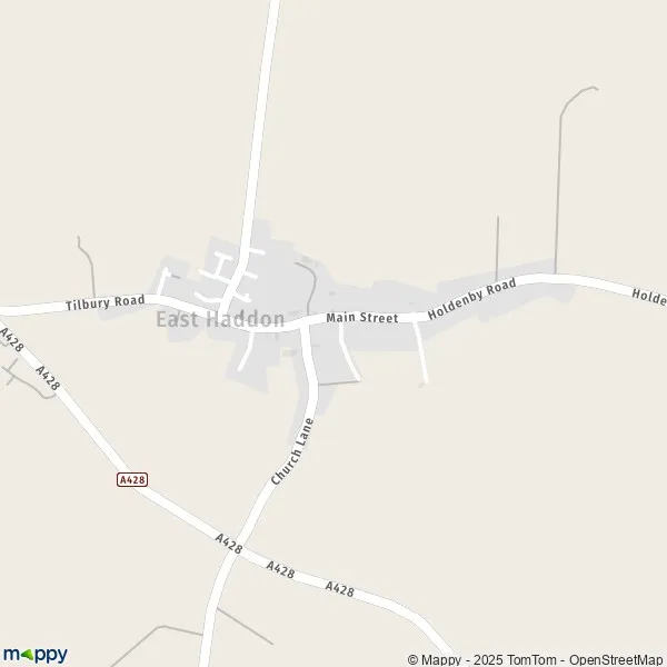 Map East Haddon: map of East Haddon, West Northamptonshire NN6 8 and ...
