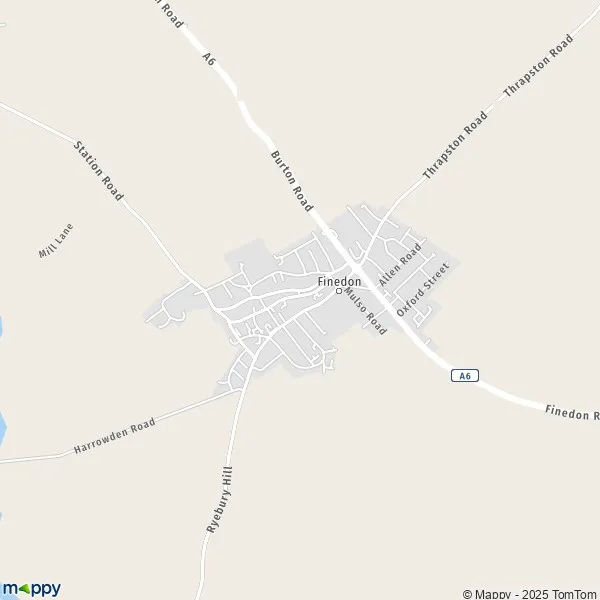 Map Finedon: map of Finedon, North Northamptonshire NN9 5 and practical ...