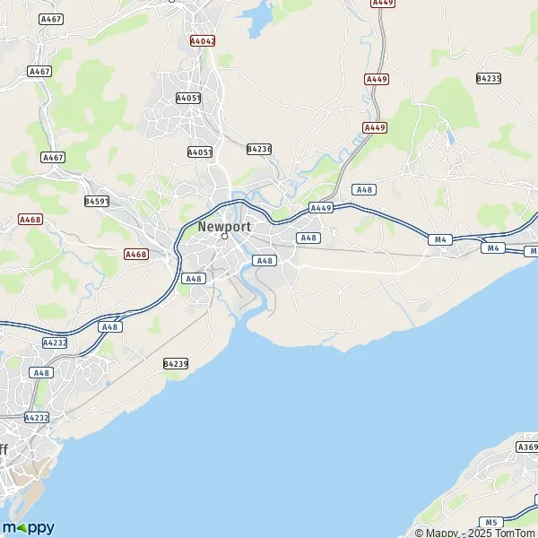 Map Newport: map of Newport (NP10 0) and practical information