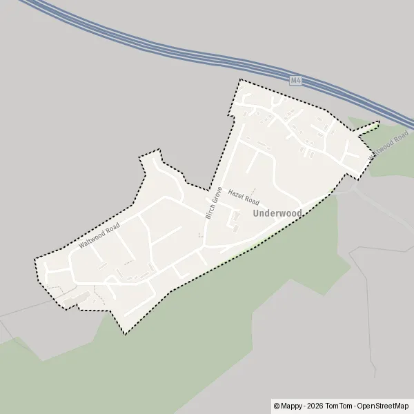 Map Underwood: map of Underwood, Newport NP18 2 and practical information