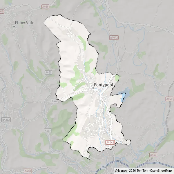 Map Blaenavon: map of Blaenavon (NP4 9) and practical information