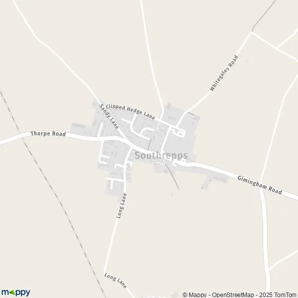Map Southrepps: map of Southrepps, North Norfolk NR11 8 and practical ...