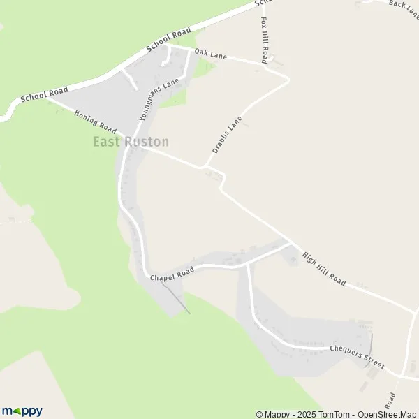 Map East Ruston: map of East Ruston, North Norfolk NR12 9 and practical ...