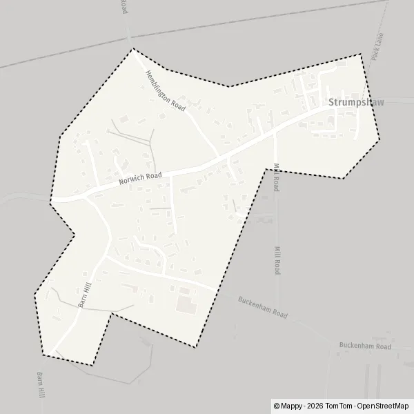 Map Strumpshaw: map of Strumpshaw, Broadland NR13 4 and practical ...