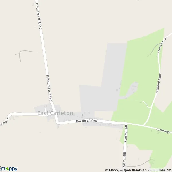 Map East Carleton: map of East Carleton, South Norfolk NR14 8 and ...