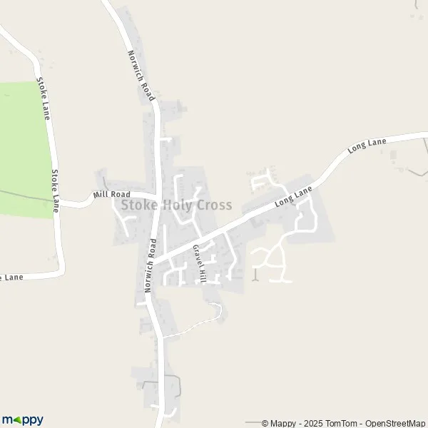 Map Stoke Holy Cross: map of Stoke Holy Cross, South Norfolk NR14 8 and ...