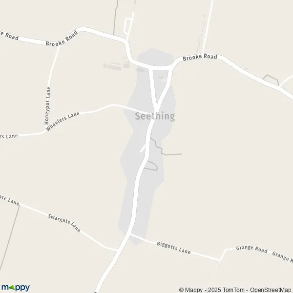 Map Seething: map of Seething, South Norfolk NR15 1 and practical ...