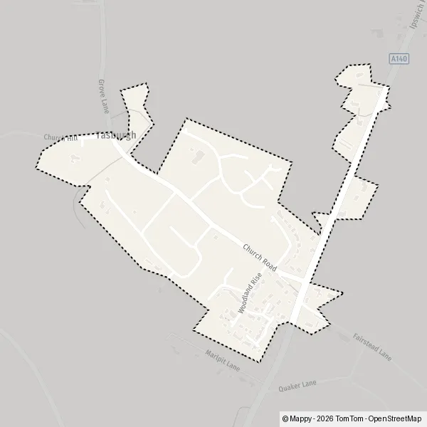 Map Tasburgh: map of Tasburgh, South Norfolk NR15 1 and practical ...