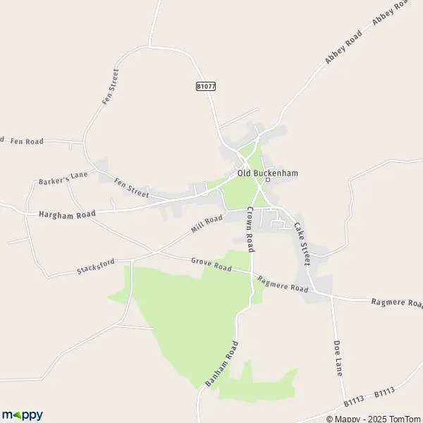 Map Old Buckenham: map of Old Buckenham, Breckland NR17 1 and practical ...