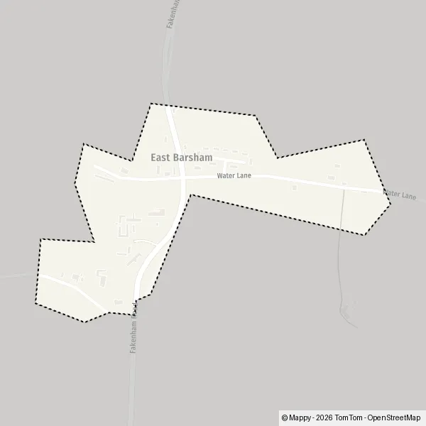 Map East Barsham: map of East Barsham, North Norfolk NR21 0 and ...