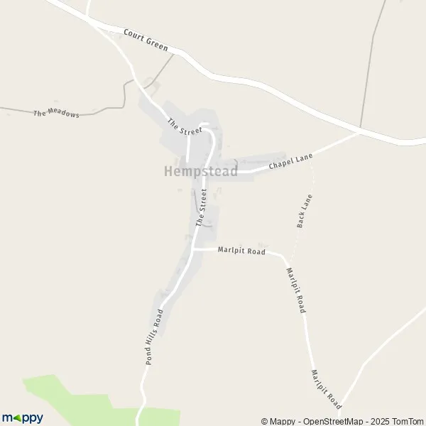 Map Hempstead: map of Hempstead, North Norfolk NR25 6 and practical ...