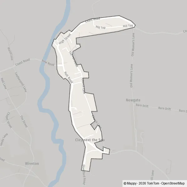 Map Cley Next the Sea: map of Cley Next the Sea, North Norfolk NR25 7 ...