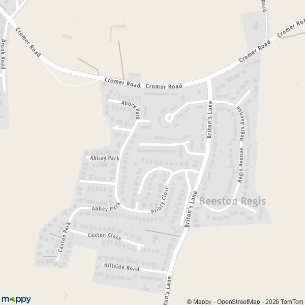 Map Beeston Regis: map of Beeston Regis, North Norfolk NR26 8 and ...