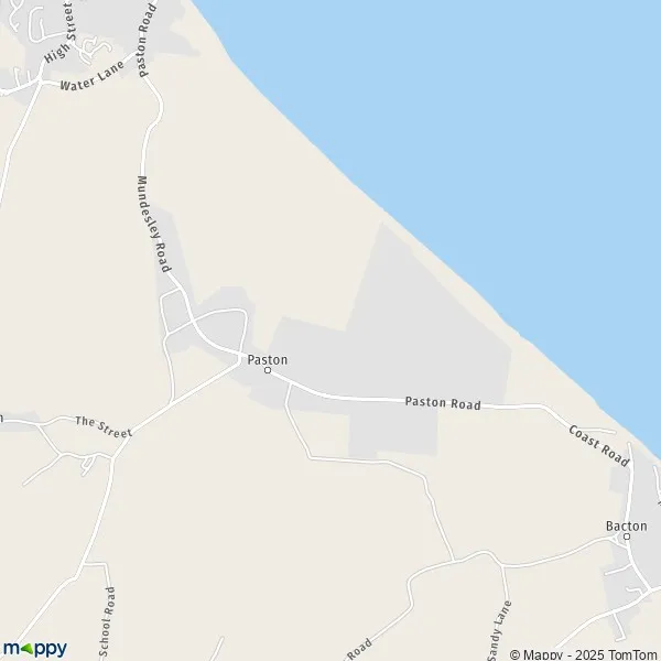 Map Paston: map of Paston, North Norfolk NR28 9 and practical information